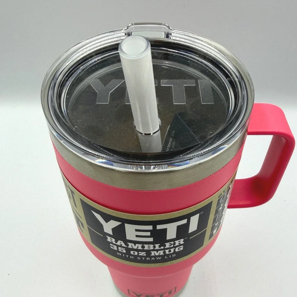 Yeti | Dining | Yeti Rambler Mug 35 Oz Tropical Pink New Straw Lid ...